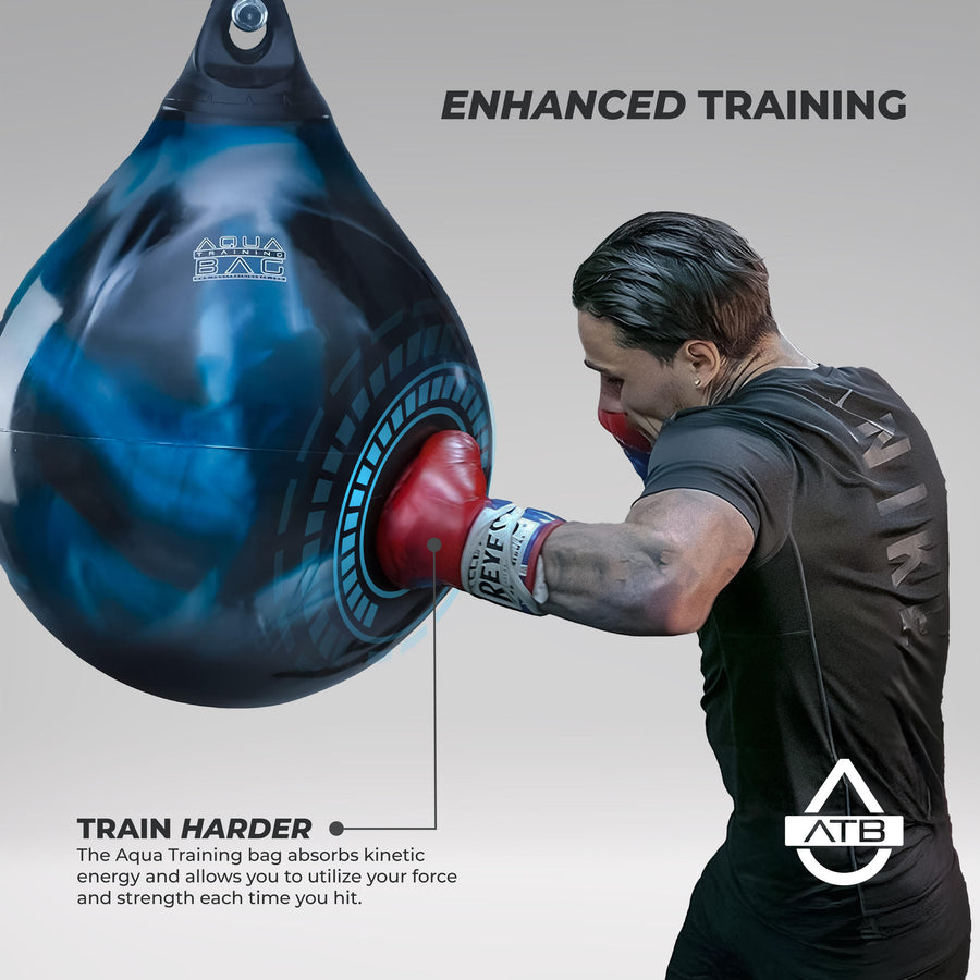 21" 190lb. Aqua Punching Bag - Fireball Orange Water Filled Heavy Bag ...